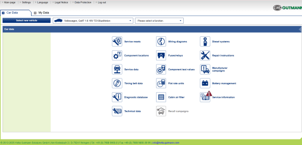Hella HGS Data – 2 User Login – A1 Diagnostic Solutions